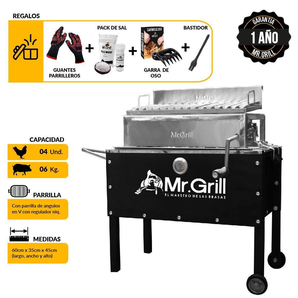 Caja China Mediana Premium Jr Black Acero Mixta + Termometro + Parrilla ... Caja China Mediana Premium Jr Black Acero Mixta + Termometro + Parrilla ...