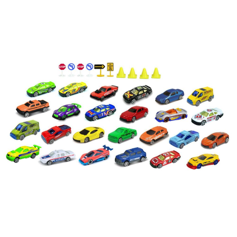 Set De Autos Express Wheels 35 Piezas - Real Plaza