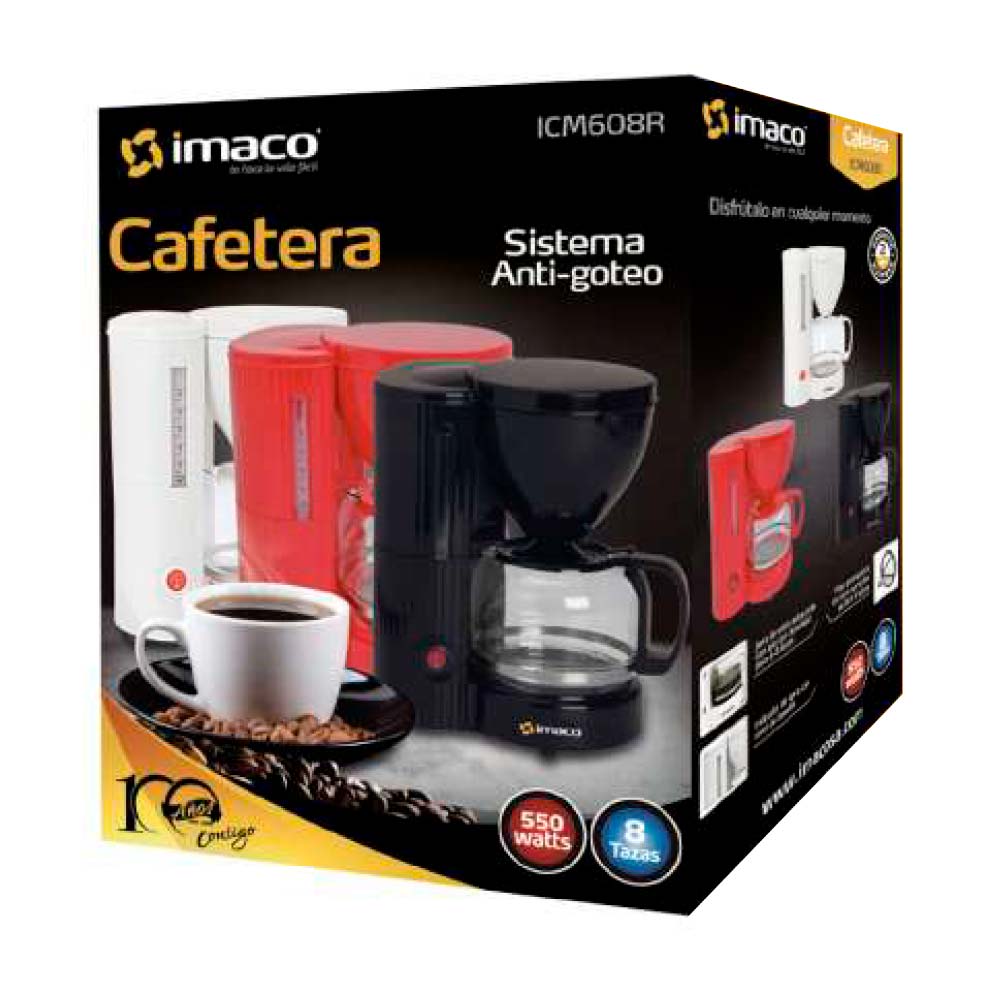 Cafetera eléctrica Imaco ICM608 6 tazas - Real Plaza