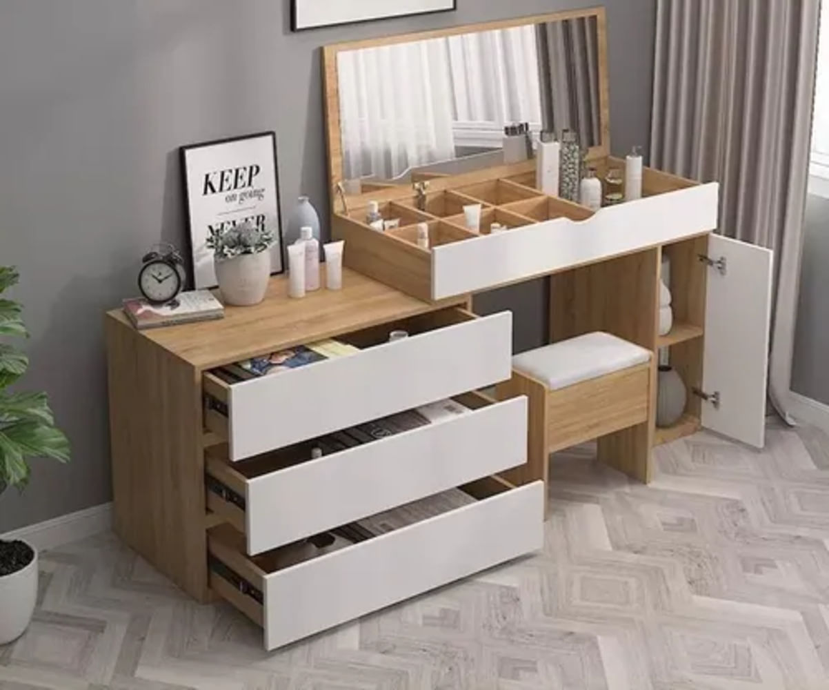 Tocador Contemporáneo Prapé 135 cm - Real Plaza