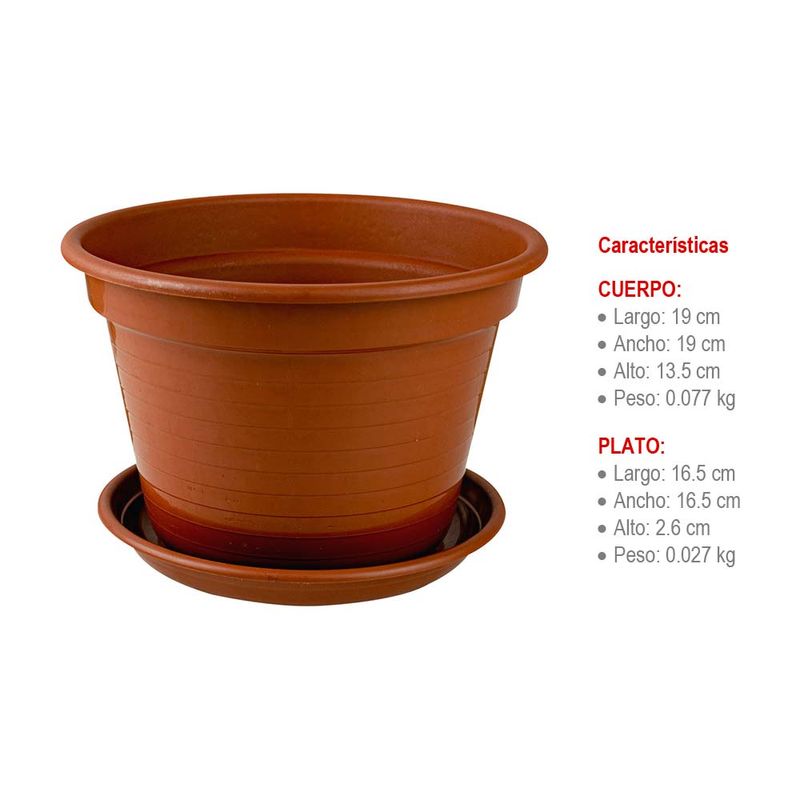 Maceta Camelia redonda #20 - Real Plaza
