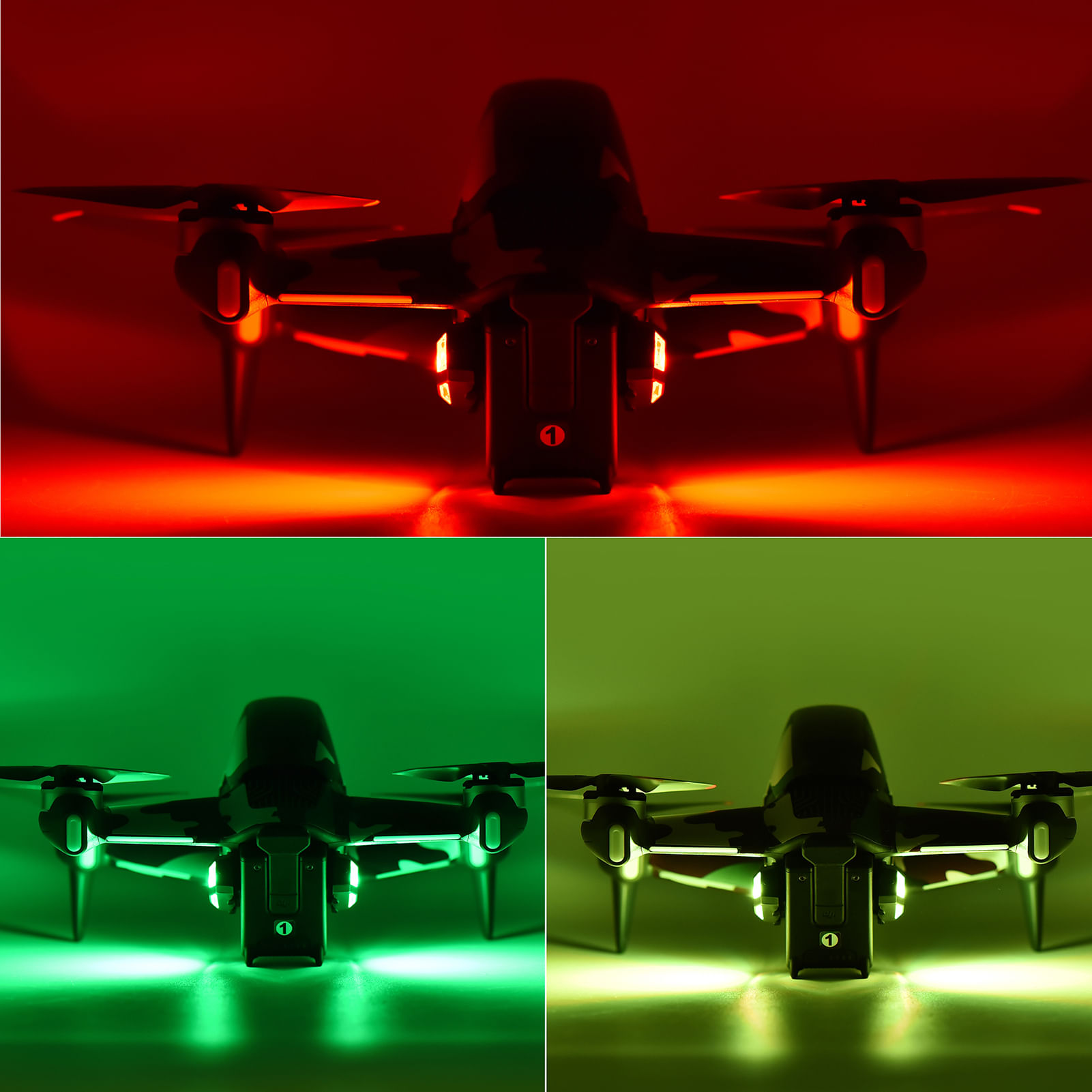 Luz LED con 4 colores Universal para drones Tomtop RM13591 Negro - Real ...