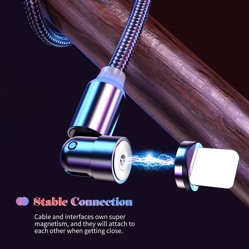 Cable de carga magnético 3 en 1 H44272B-1 Negro - Real Plaza