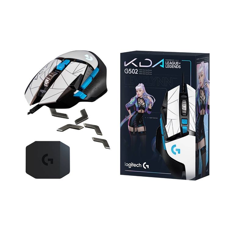 Combo Gamer Logitech Teclado G Pro Kda + Mouse G502 Hero Kda - Real Plaza