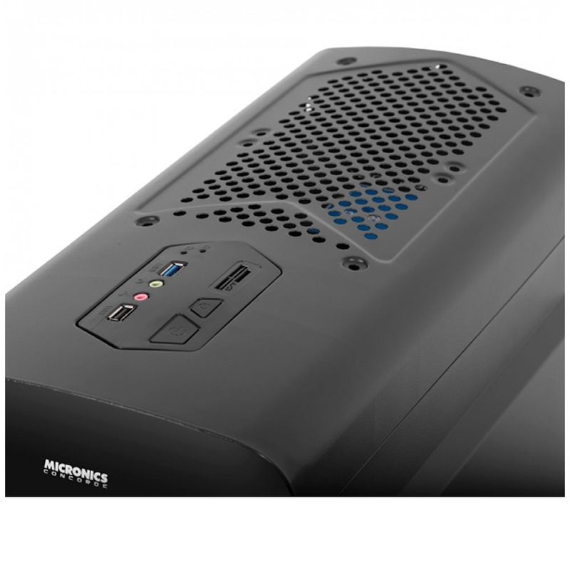Case Gamer Micronics Concorde Negro - Real Plaza