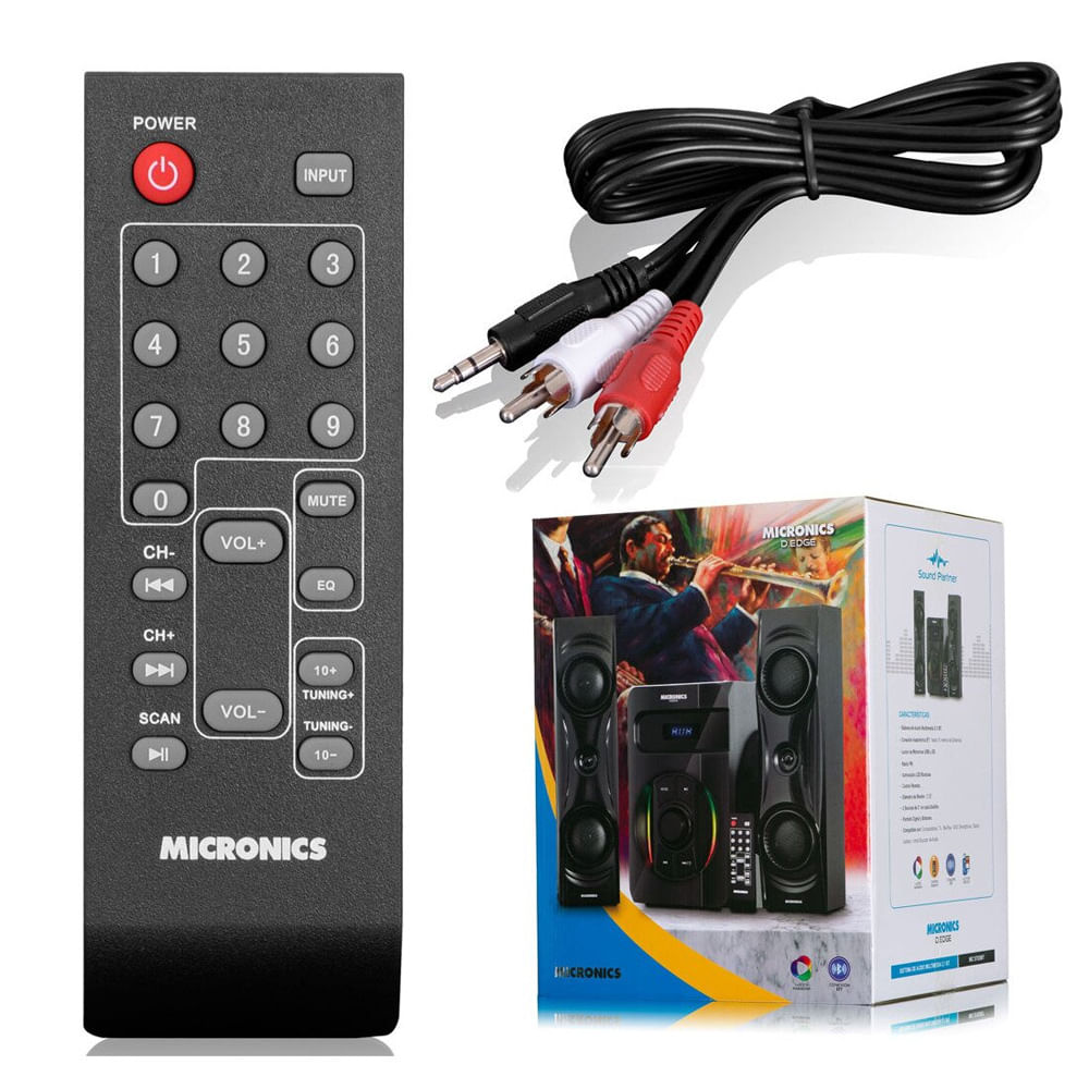 Parlante 2.1 D.EDGE Subwoofer MICRONICS MIC S7520 USB/BT/RADIOFM - Real ...