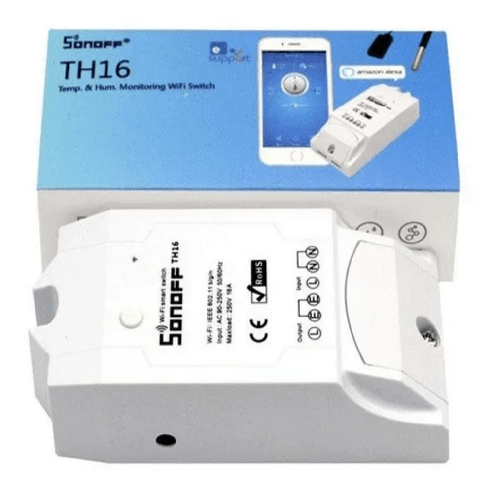 Interruptor con Temperatura TH16 Sonoff - Real Plaza