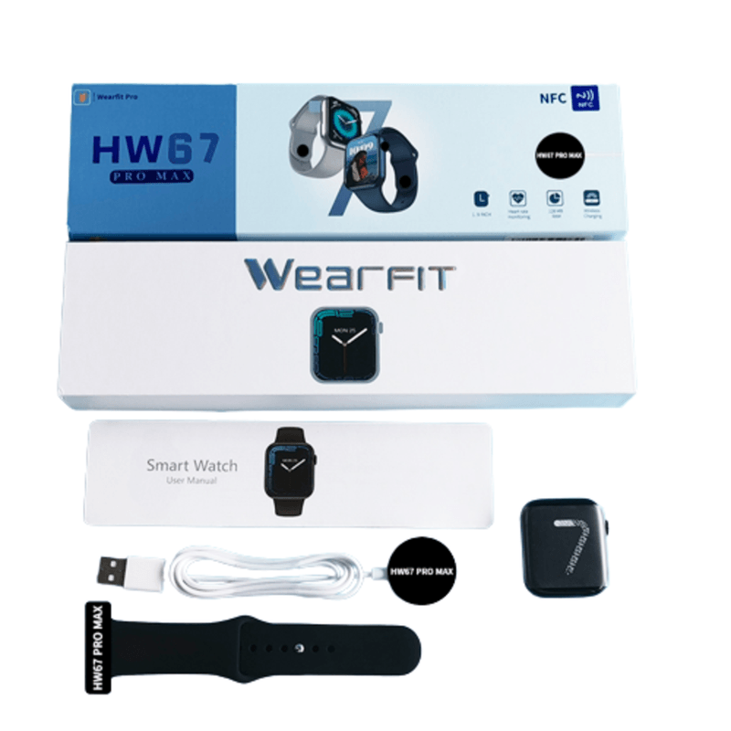 Smartwatch HW67 Pro Max Serie 7 Pantalla 1.90" Color Negro - Real Plaza