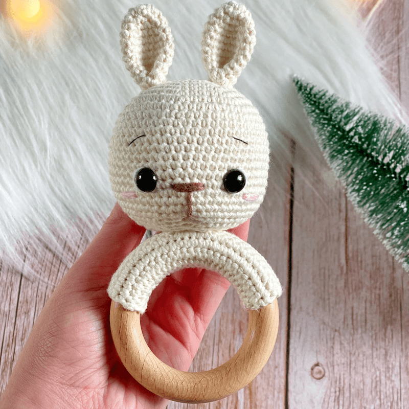 Pack Sonajero + Porta Chupon Baby Bunny Rattle - Real Plaza Pack Sonajero + Porta Chupon Baby Bunny Rattle - Real Plaza