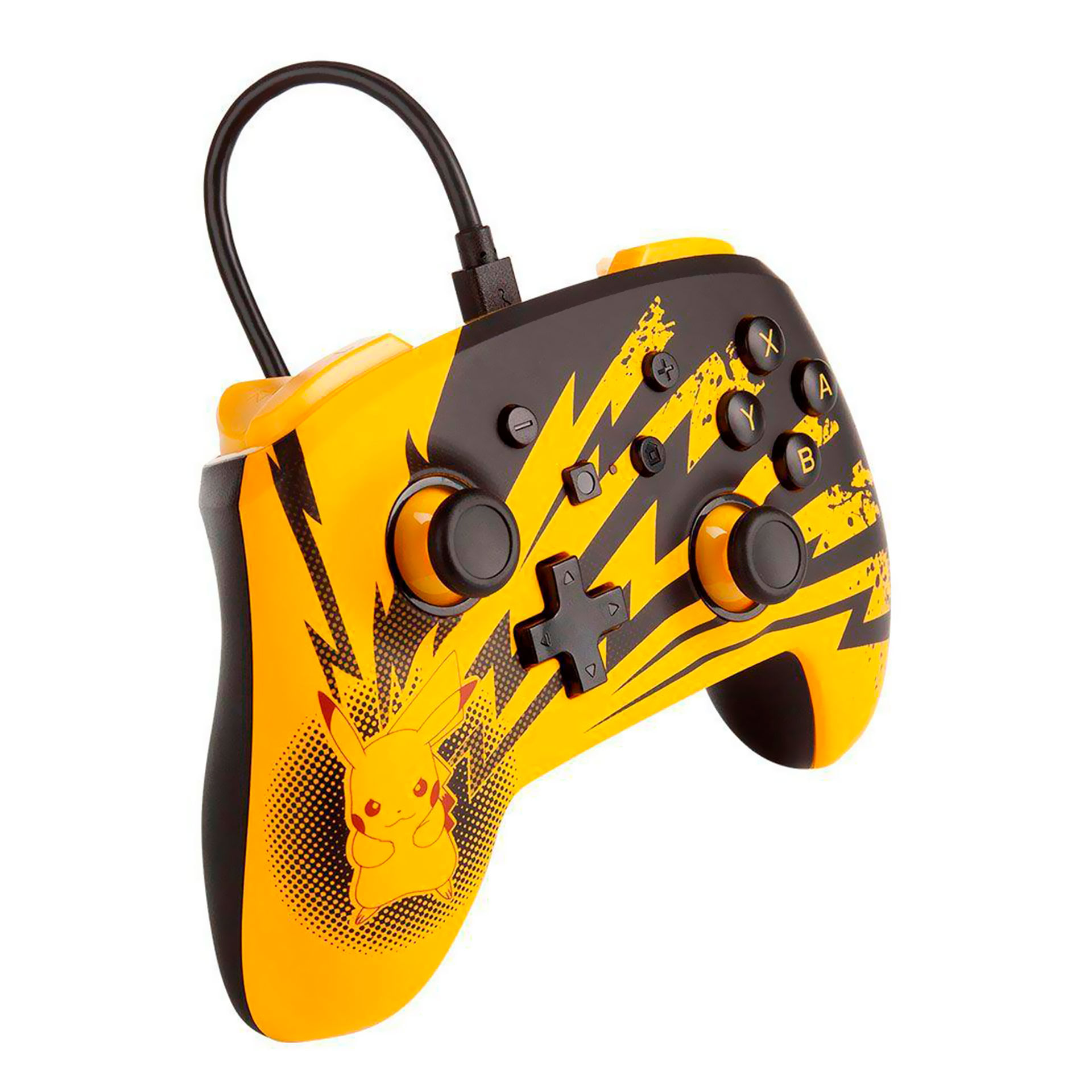 Mando Pro Controller Nintendo Switch Alámbrico PowerA Pikachu3 - Real Plaza