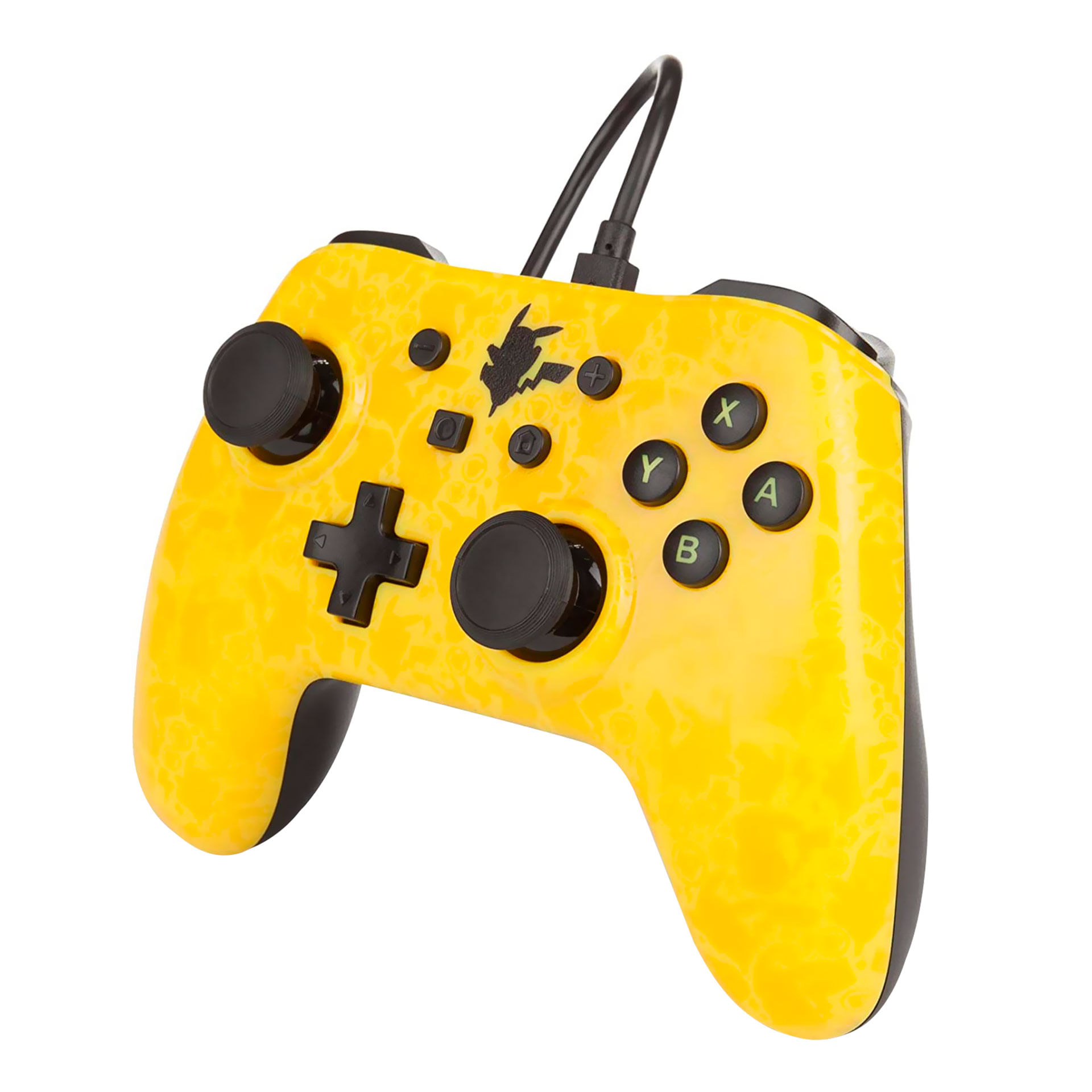 Mando Pro Controller Nintendo Switch Alámbrico PowerA Pikachu Silhouet ...