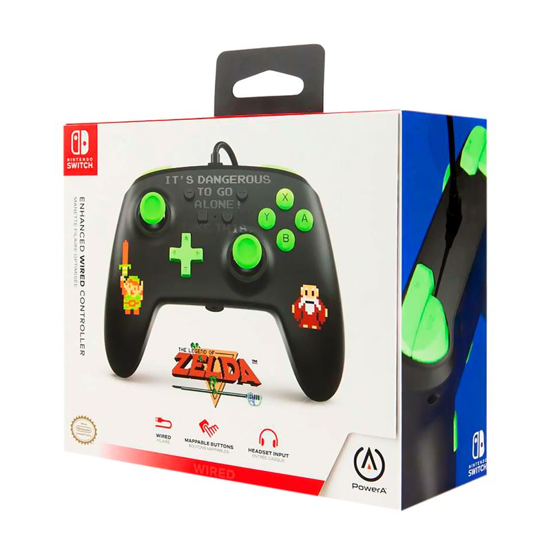 Mando Pro Controller Nintendo Switch Alámbrico PowerA Zelda 3 RacStore ...