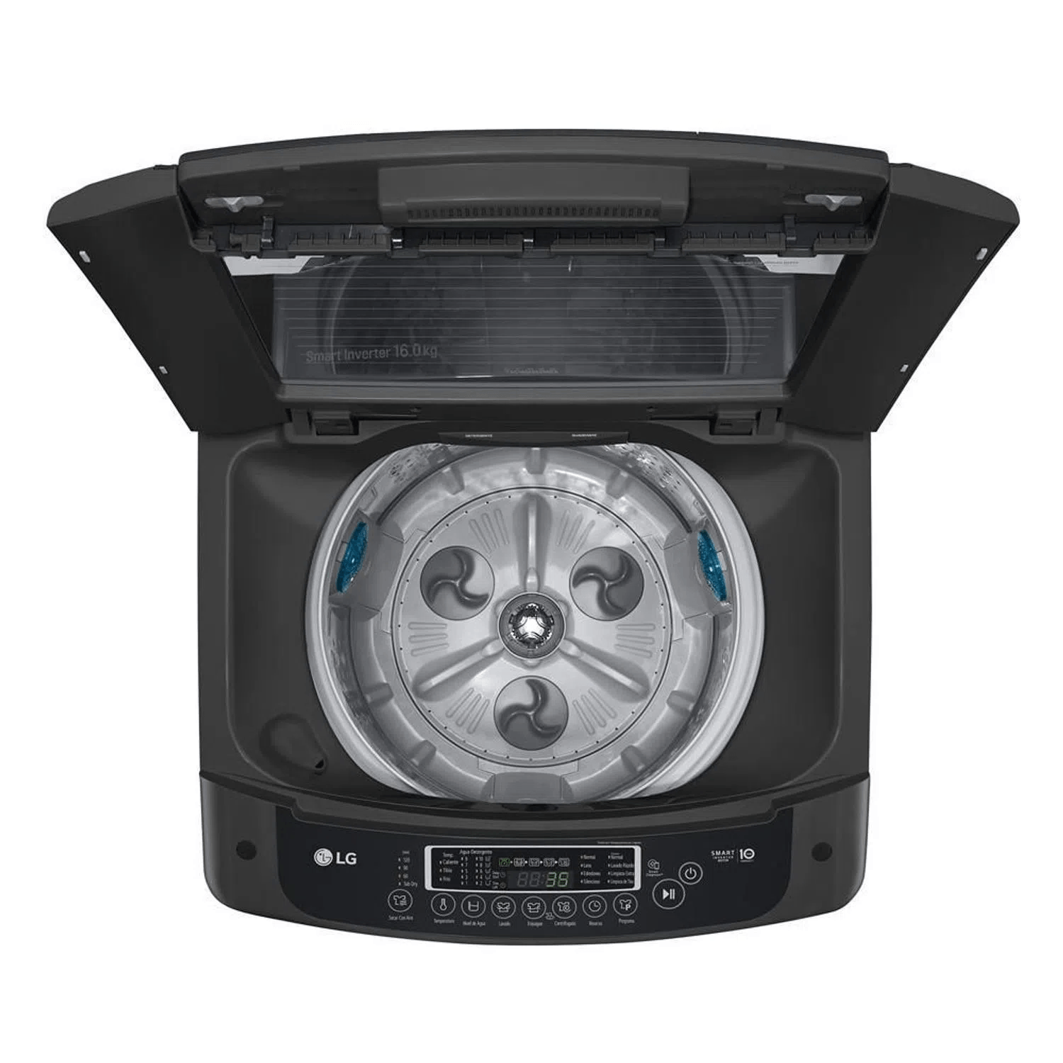 Lavadora LG TurboDrum Carga Superior WT16BPB 16Kg Negro Claro - Real Plaza