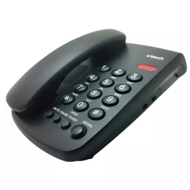 Teléfono fijo Vtech VTC100 control de volumen - Real Plaza Teléfono fijo Vtech VTC100 control de volumen - Real Plaza