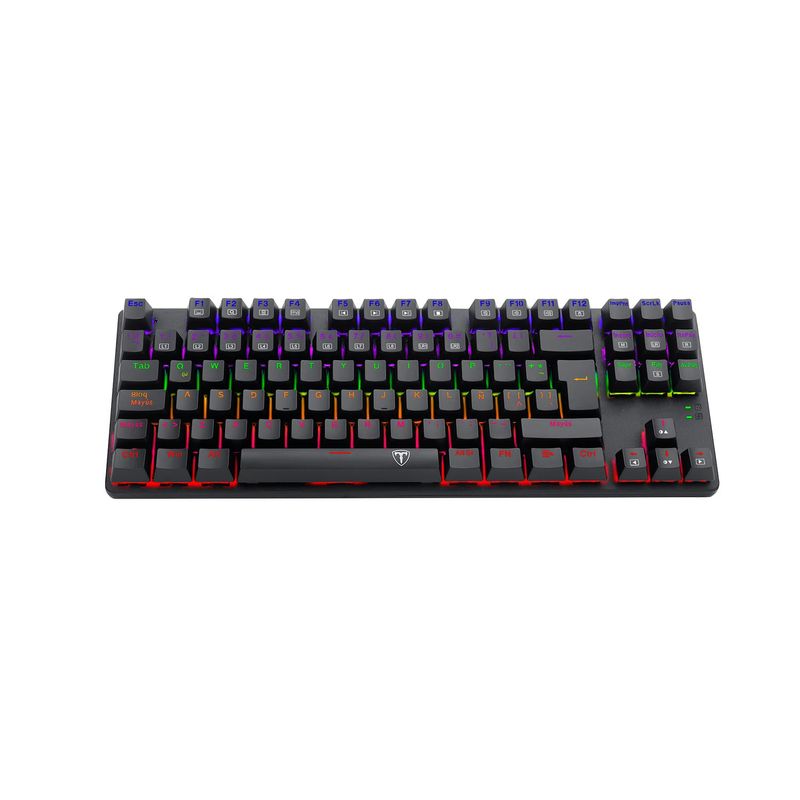 Teclado Gamer T-Dagger Bora Rainbow Spanish T-Tgk313-Bl Sp Blue Switch ...