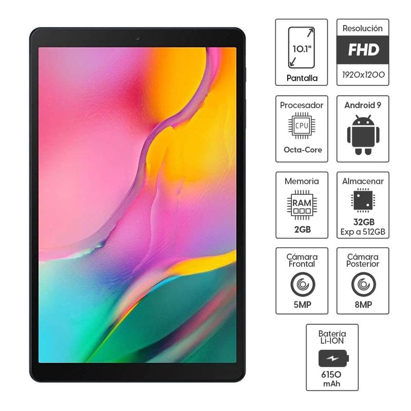 Tablet Samsung Tab A 10.1", 32GB, 2GB ram + Estuche para tablet ...