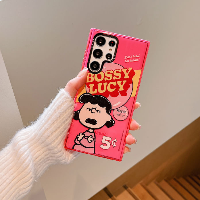 Case ScreenShop Para Samsung Galaxy S22 Plus Snoopy Bossy Lucy Fucsia ...