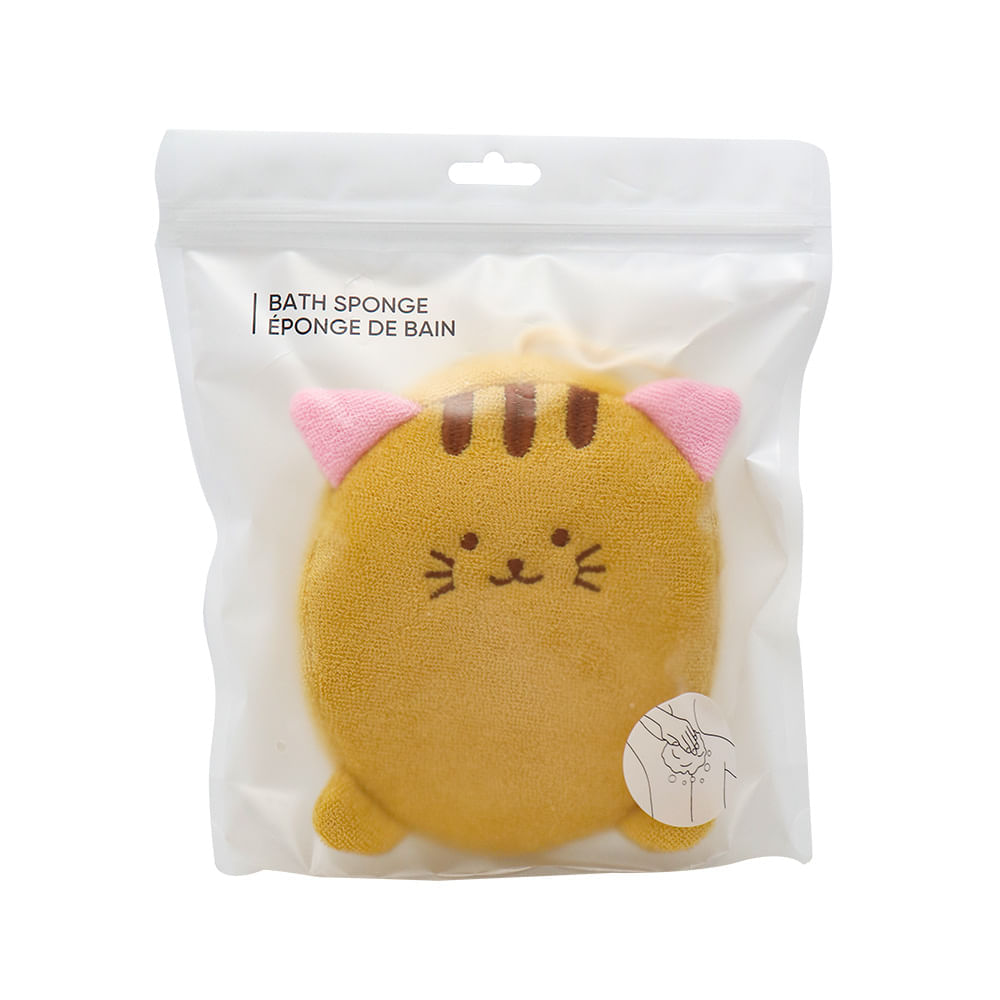 Esponja de baño en forma de gato - Miniso - Real Plaza