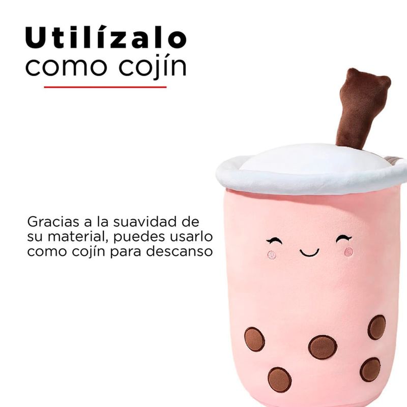 Peluche de little bear milk tea con popote rosa beverage series ...