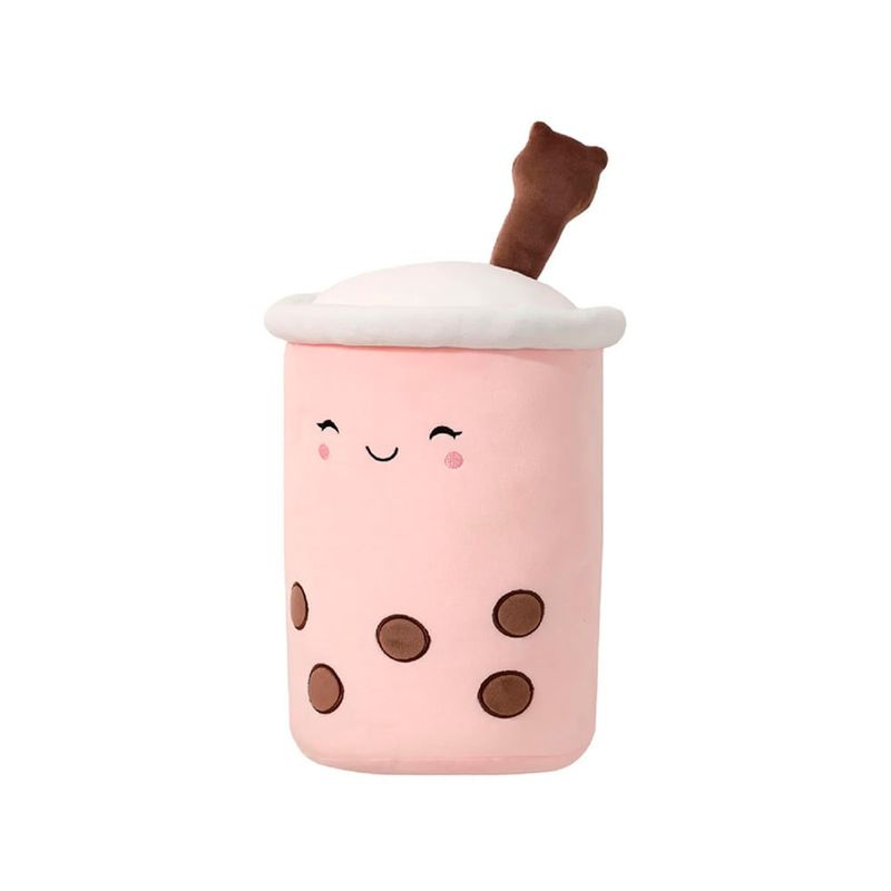 Peluche de little bear milk tea con popote rosa beverage series ...