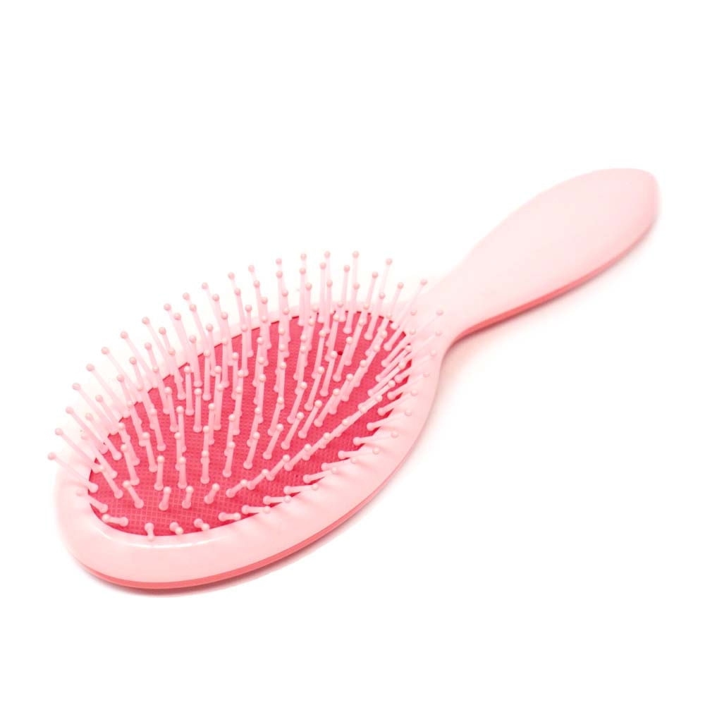 Cepillo para el cabello con cojín bicolor rosa - Miniso - Real Plaza