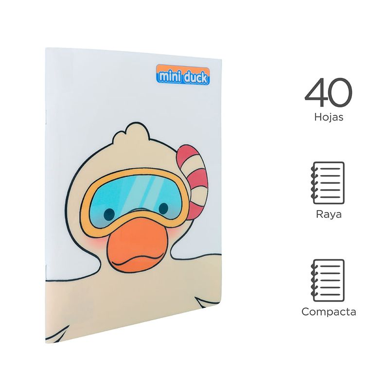 Cuaderno 16k diving duck series goggles diving duck 80 hojas - Miniso ...