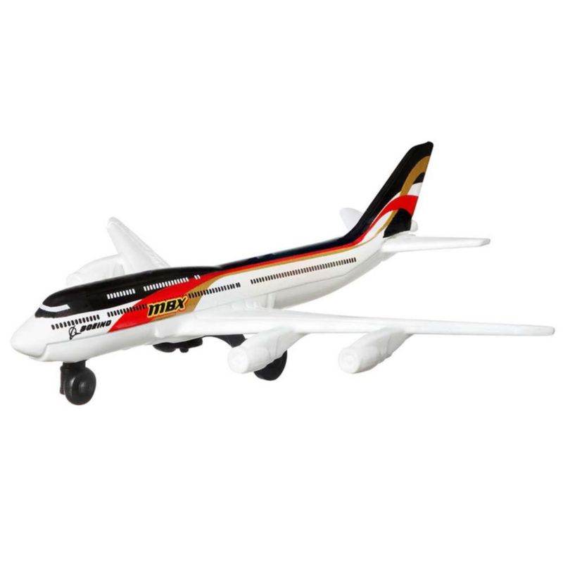 Vehículo Matchbox Sky Busters + Tapete Boeing 747-8 Hht34 - Real Plaza