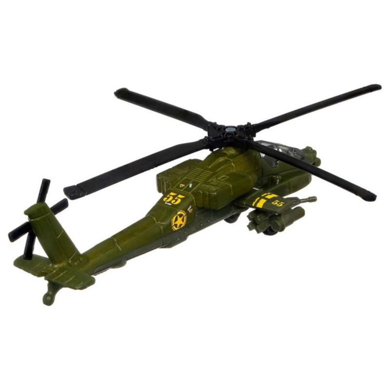 Vehículo Matchbox Sky Busters + Tapete Boeing Ah-64 Hht34 - Real Plaza