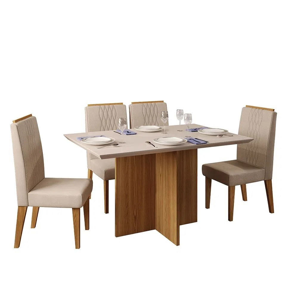 Juego de Comedor Diana 4 Sillas - Real Plaza