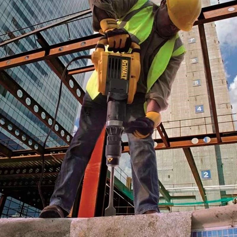 Martillo Demoledor SDS Max 1500 W 25 J + 5 Cinceles Punta Aguda 400 mm ...