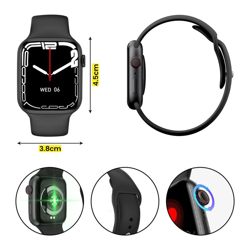 Smartwatch X7 - Negro - Real Plaza