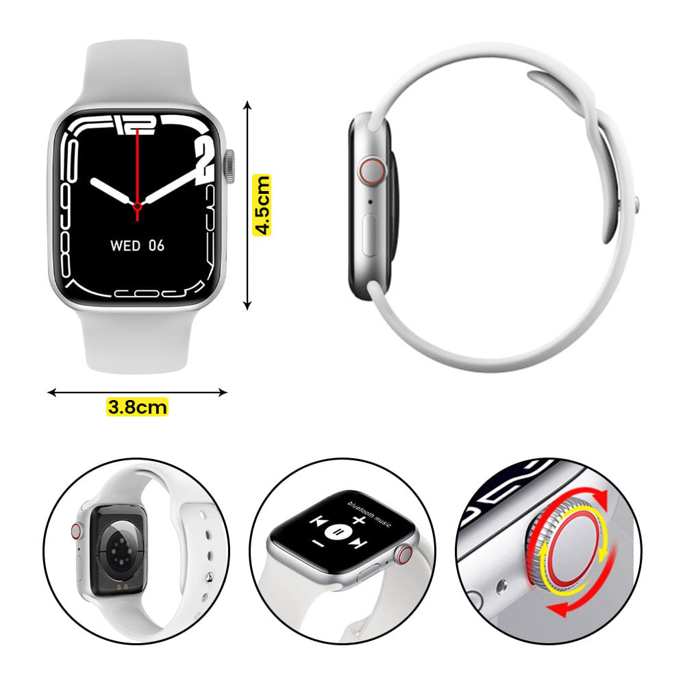 Smartwatch X7 - Blanco - Real Plaza