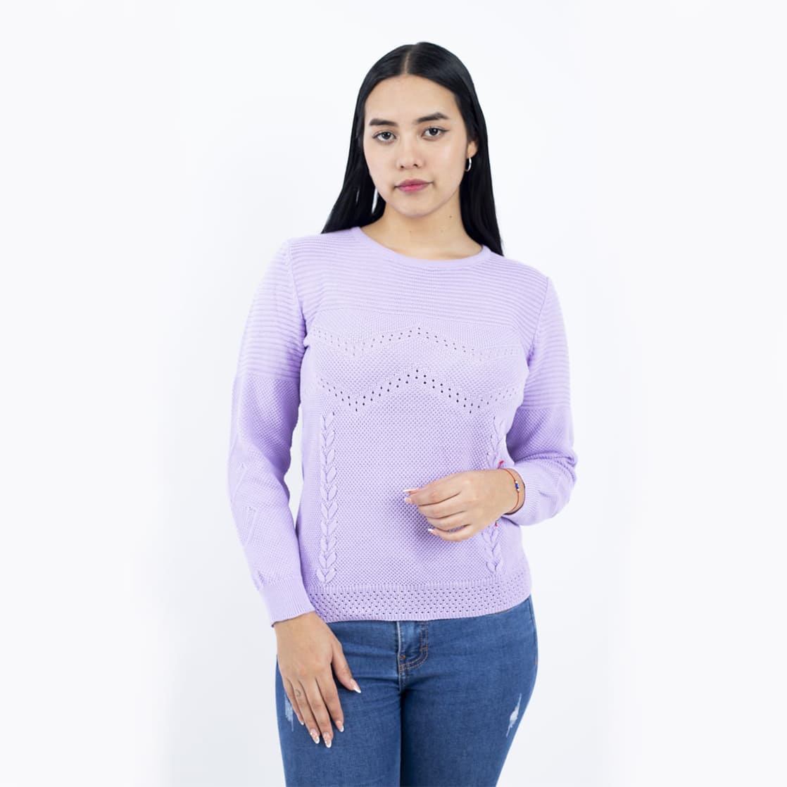 Sueter para Dama Rosa De Santis Color Lila Talla M - Real Plaza