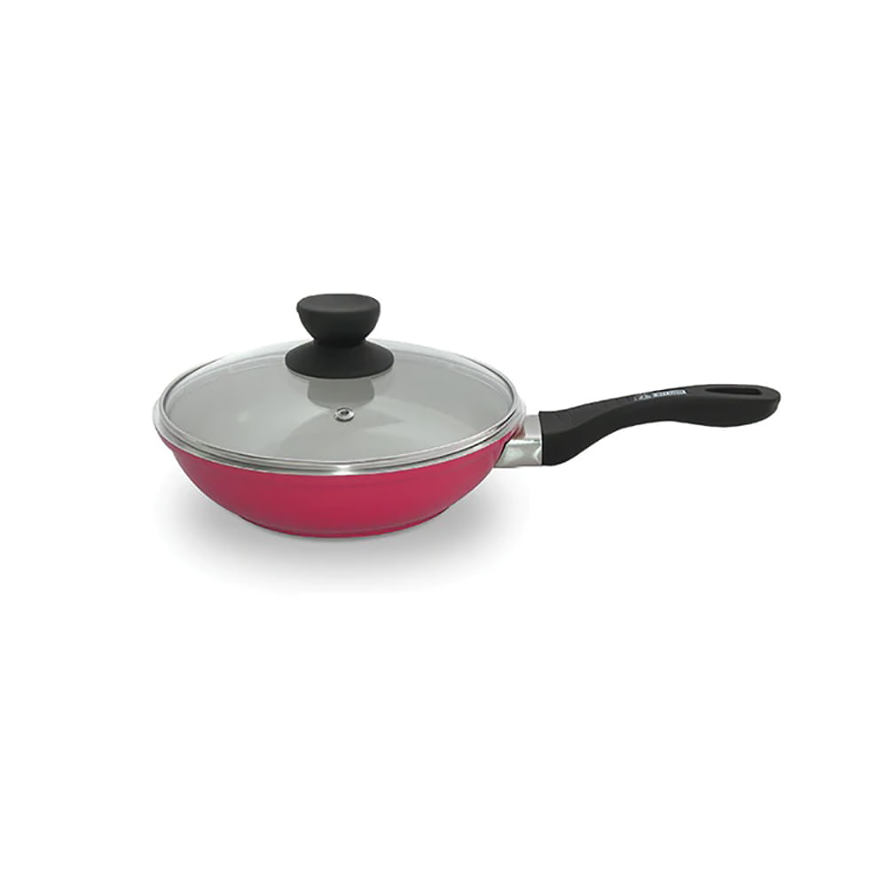 Sartén de Cerámica Récord SA-CERAC/T22R Roja - Real Plaza