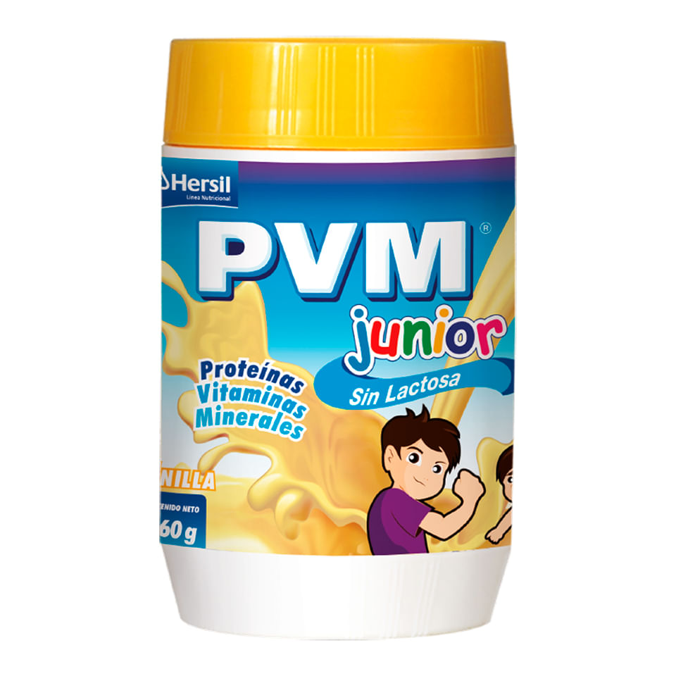 PVM Junior Sin Lactosa Sabor Vainilla - Frasco 360 G - Real Plaza