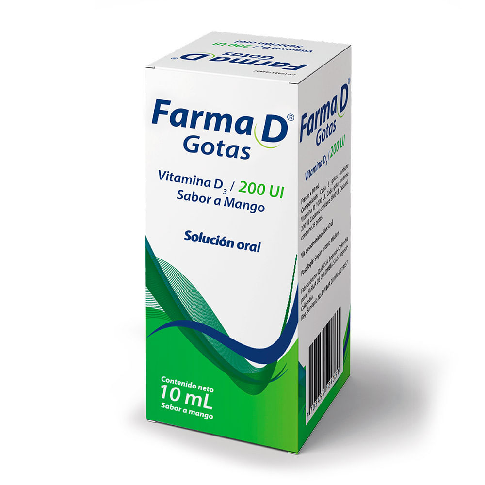 Farma D Gotas 200UI Solución oral - Real Plaza