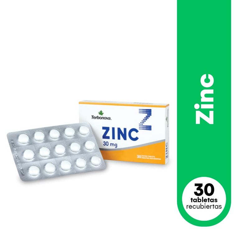 Zinc 30mg Tableta - Real Plaza