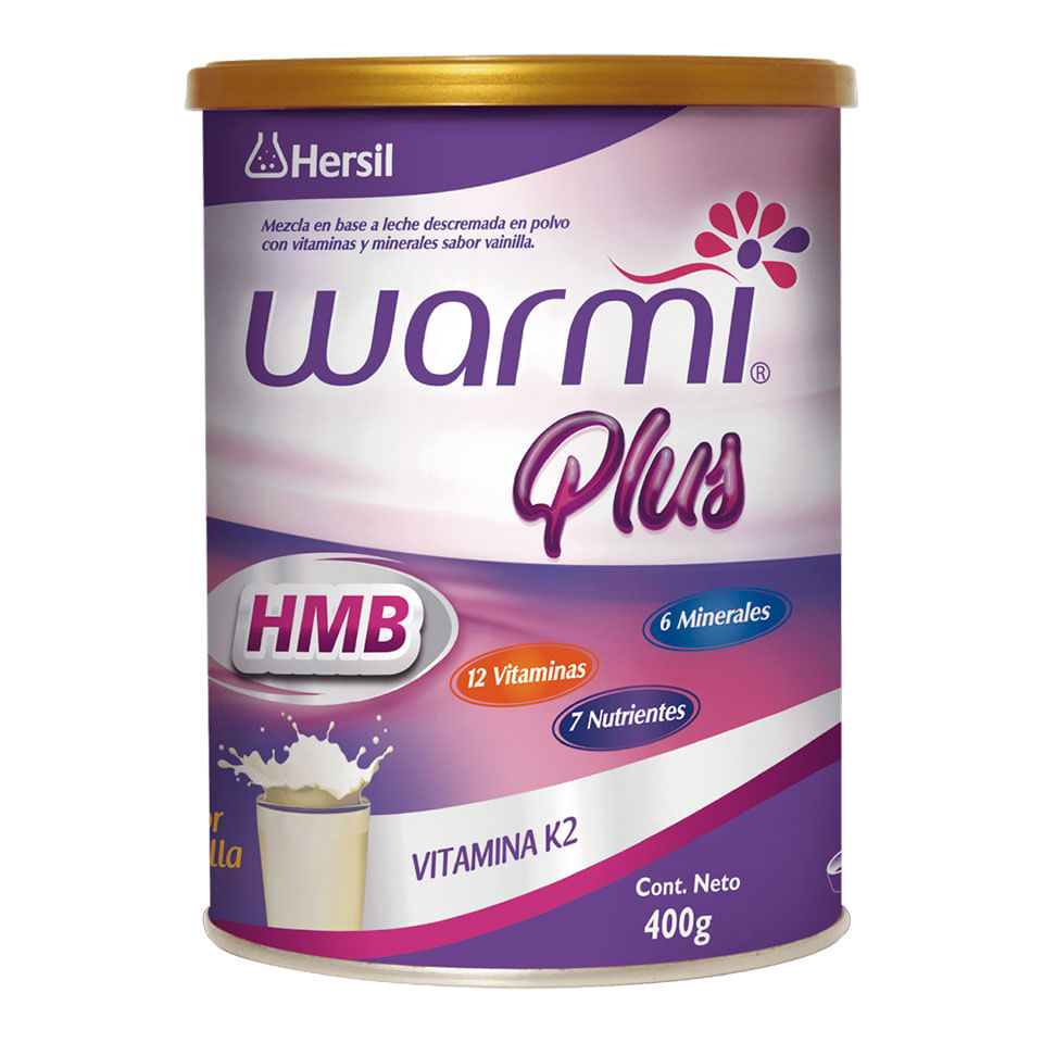 Warmi Plus HMB Polvo vainilla Lata - 400 G - Real Plaza