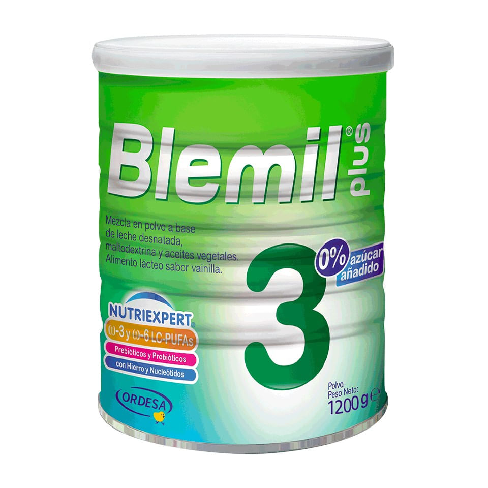 Blemil Plus 3 0%Azúcar - Lata 1200 G - Real Plaza
