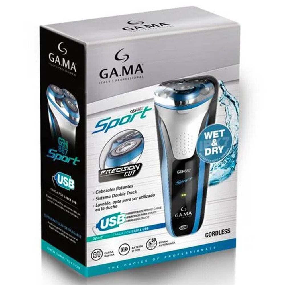 Afeitadora Inalámbrica Gama GSH887 Aquatouch con Patillera - Real Plaza