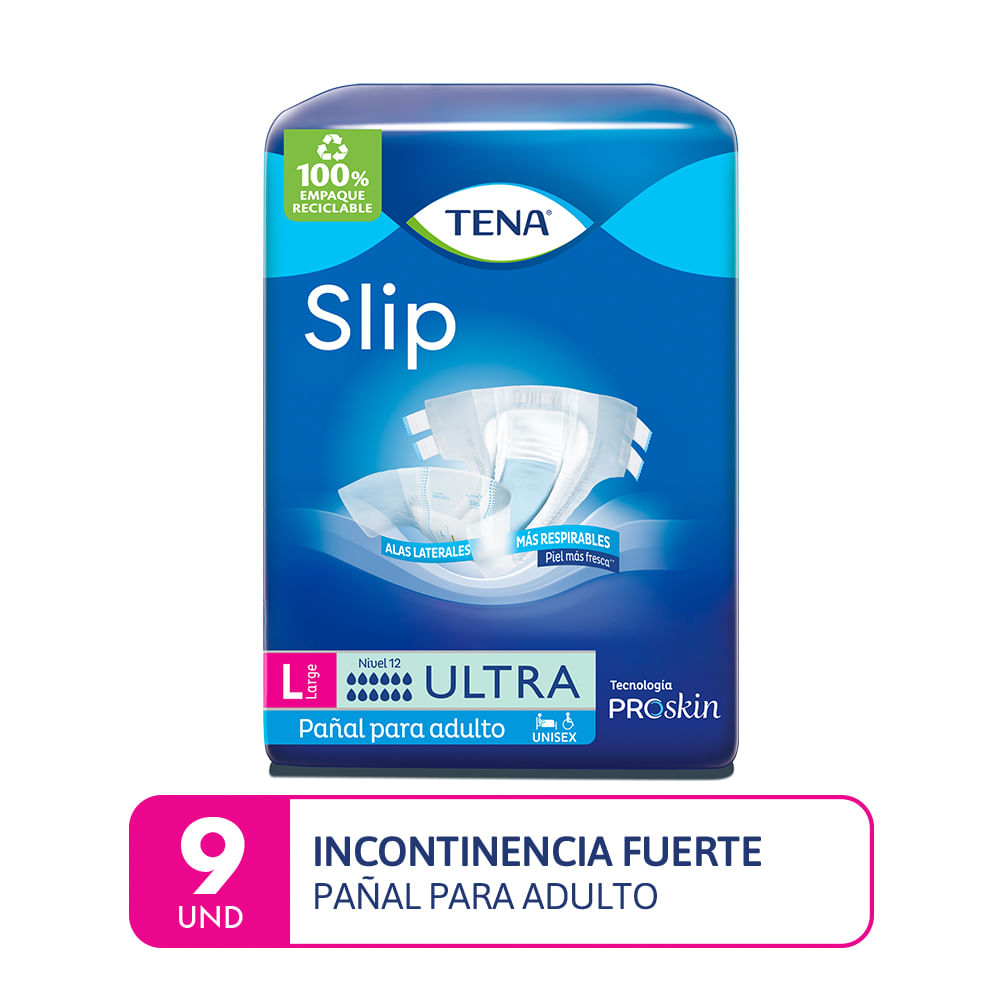 Pañal para adulto Tena Slip Ultra Talla L Paquete 9 und - Real Plaza