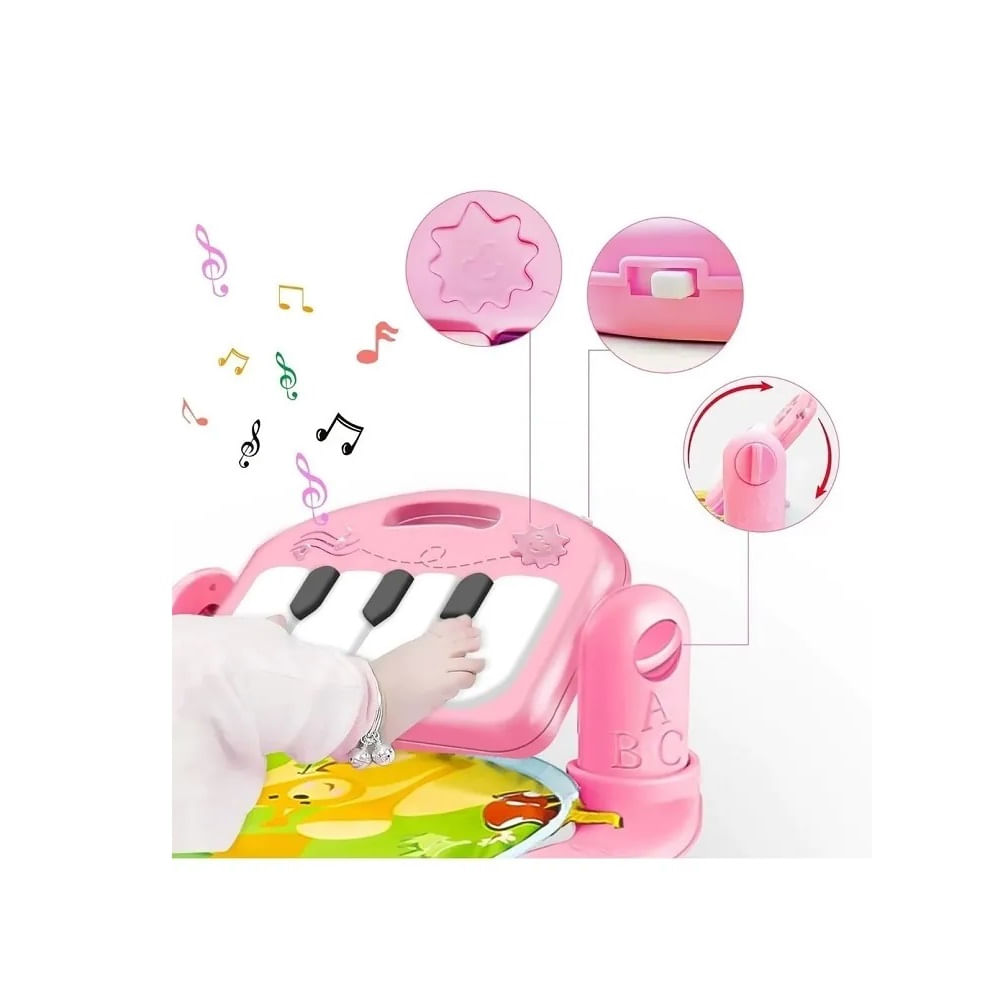 Gimnasio Selva Piano Baby Kits 696-R22 Rosa - Real Plaza
