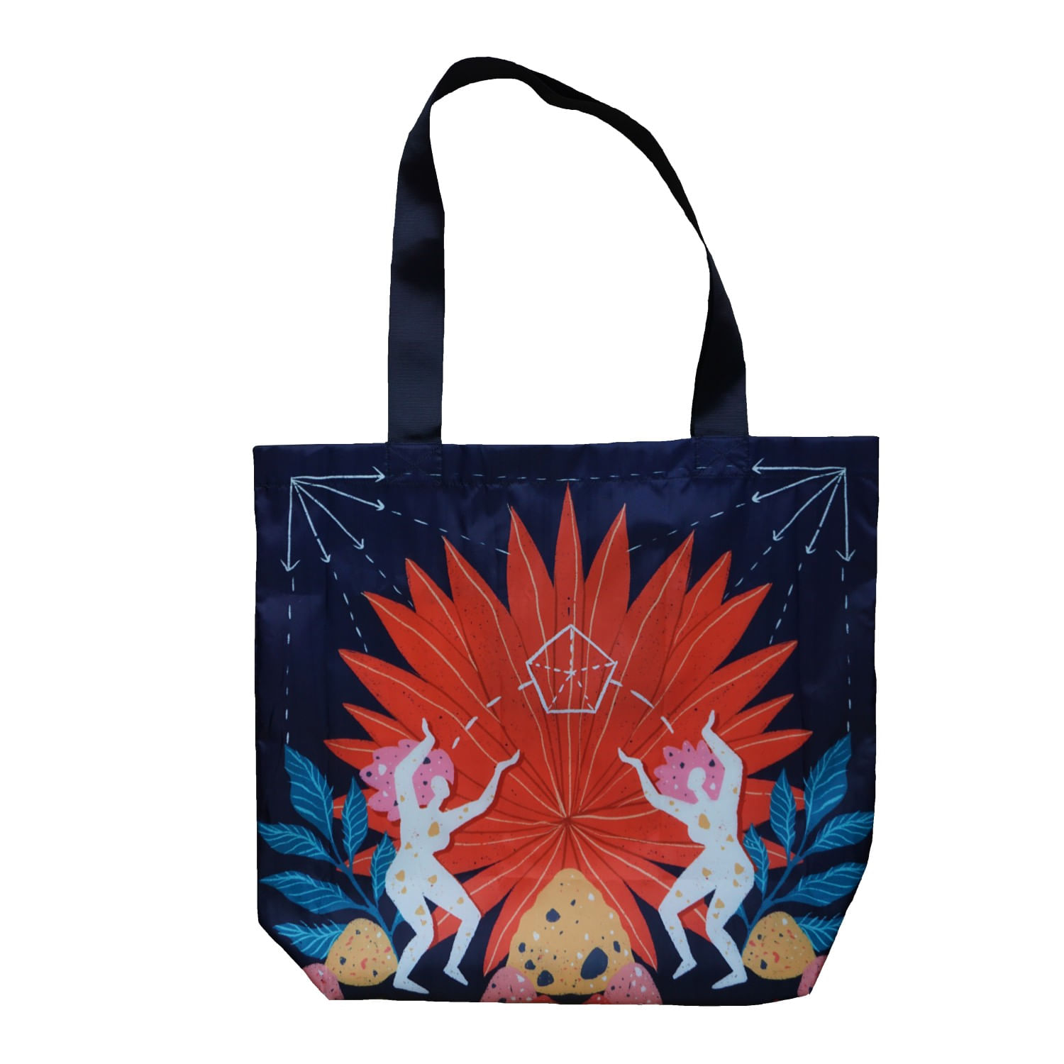 Bolsa Plegable Mama Qucha Danza Naranja - Real Plaza