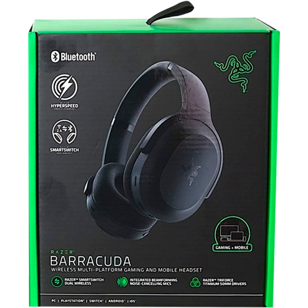 Audifonos Razer Barracuda Wireless 2.4GHZ BluetoothTHX Black - Real Plaza