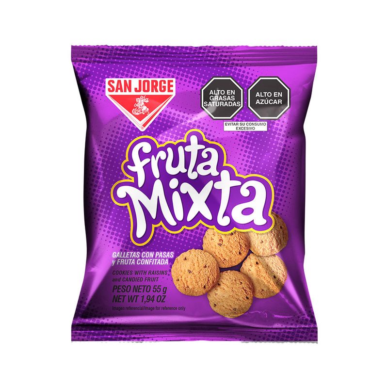 Galletas Fruta Mix San Jorge - Bolsa 55 G - Real Plaza