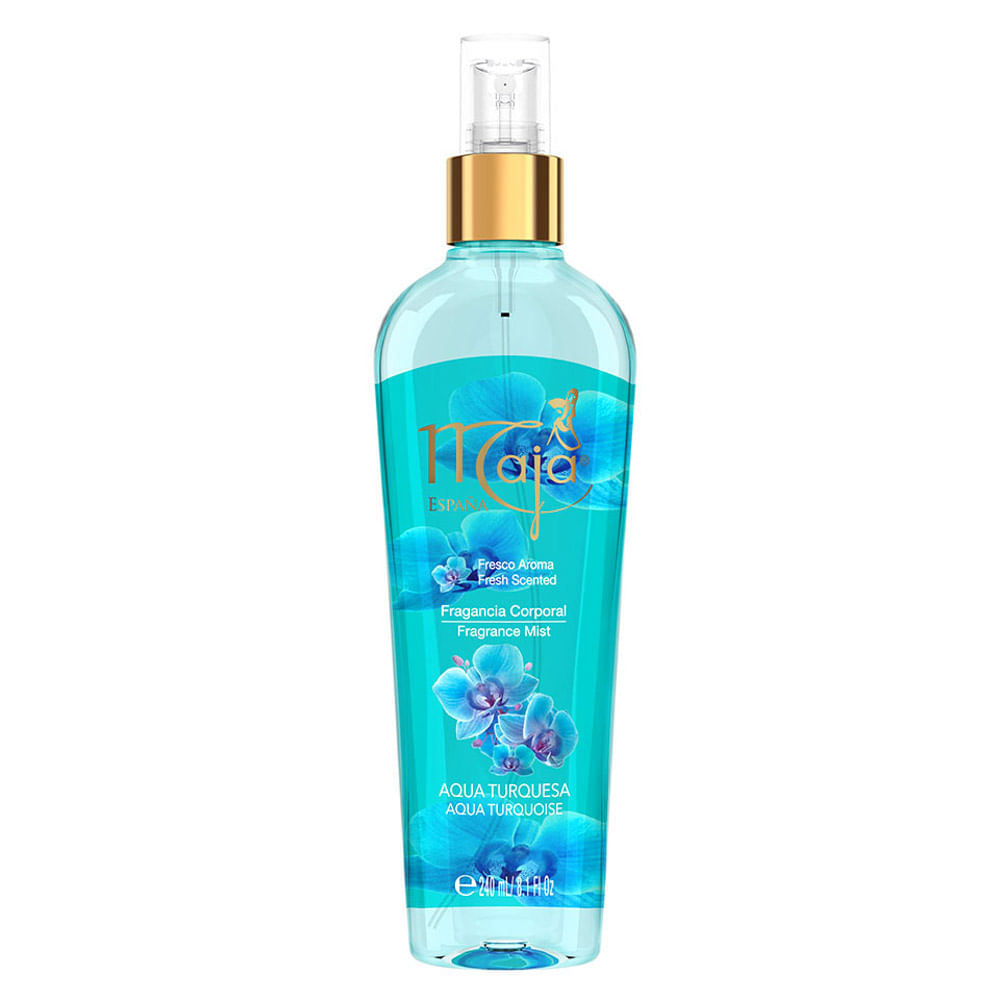 Body Splash Maja Aqua Turqueza - Frasco 240ML - Real Plaza
