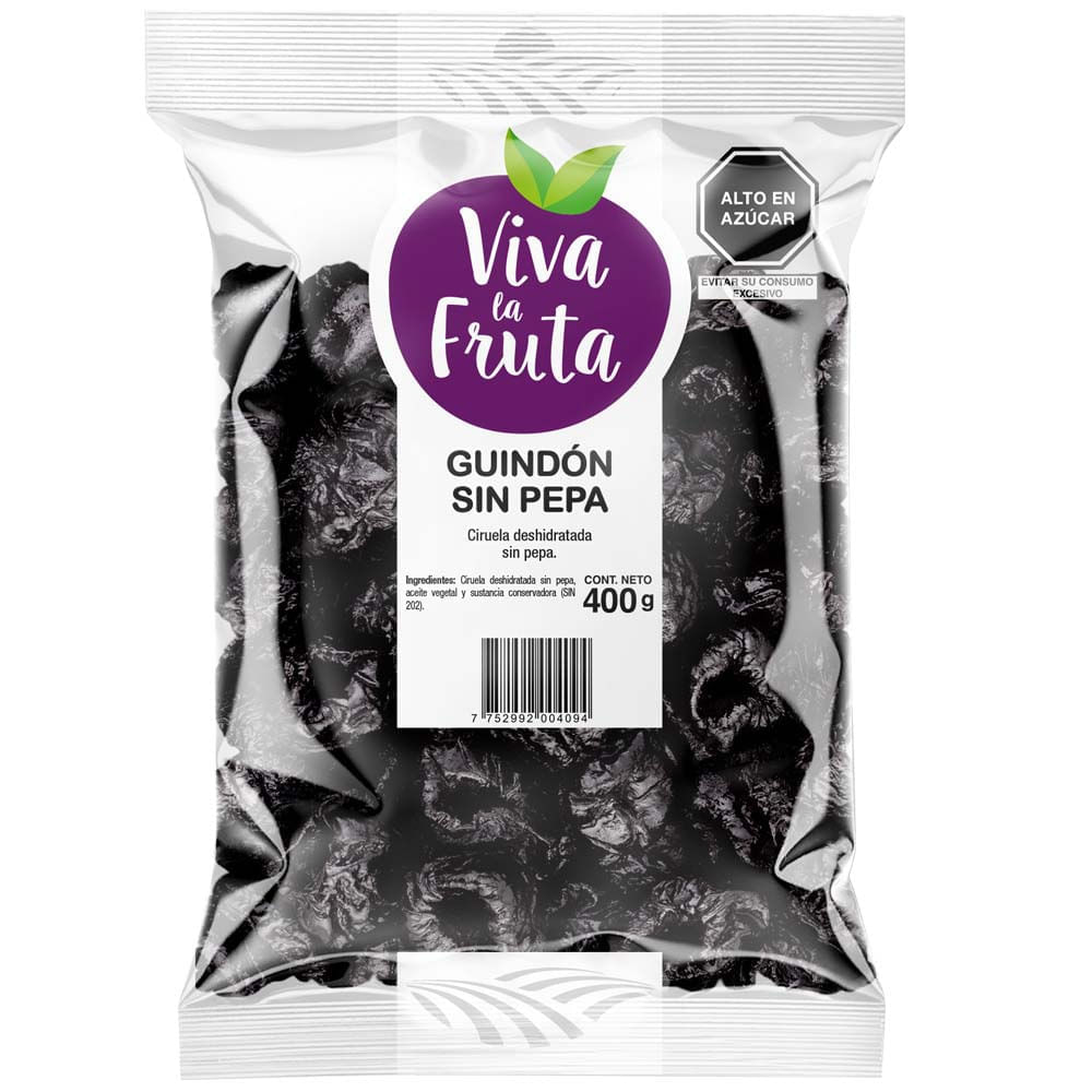 Guindón sin Pepa VIVA LA FRUTA Bolsa 400g - Real Plaza