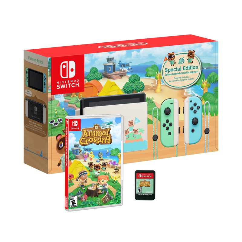 Consola Nintendo Switch Edición Animal Crossing + Juego Físico - Real Plaza