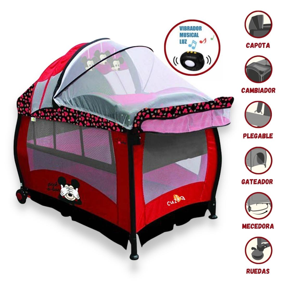 Cuna Corral Disney Mickey Rojo - Real Plaza