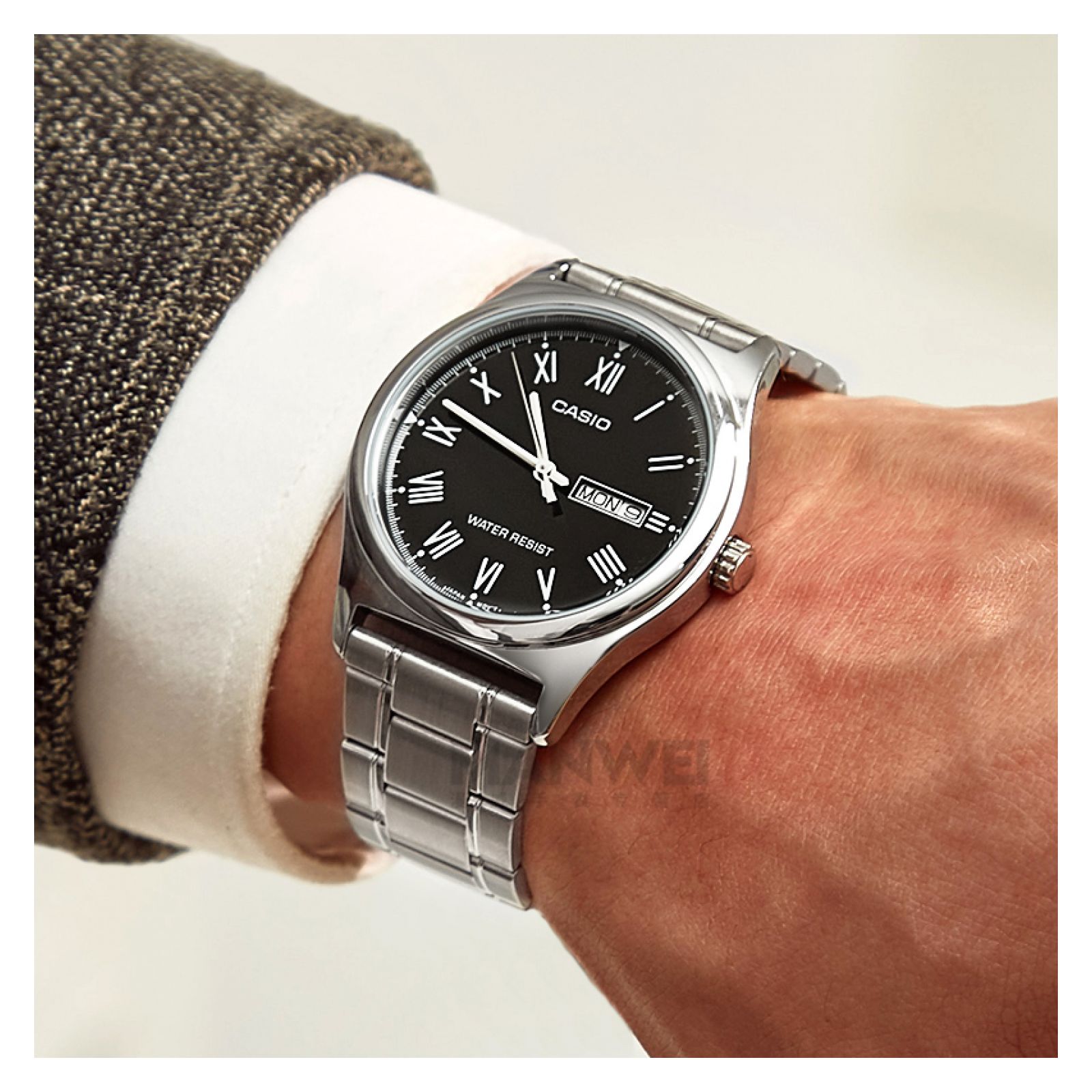 Reloj Casio Mtp-v006d-1b Plateado Hombre - Real Plaza